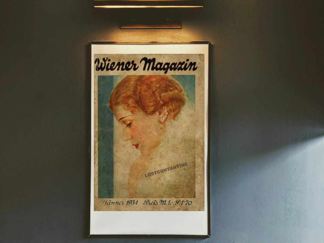 Art Deco Wiener Magazin 1934 | Vintage Magazine Cover Art | High ...