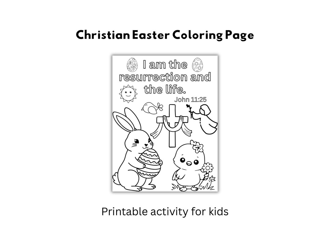Easter Bible Verse Coloring Page | Christian Scripture Printable ...
