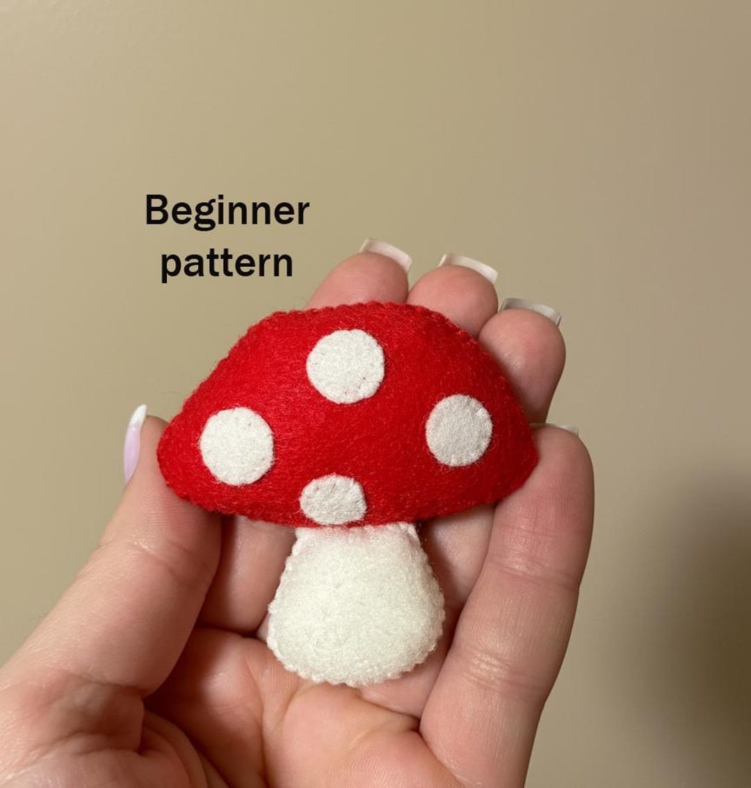 Beginner Mushroom Sewing PATTERN, Hand Sewing Tutorial PDF - Etsy