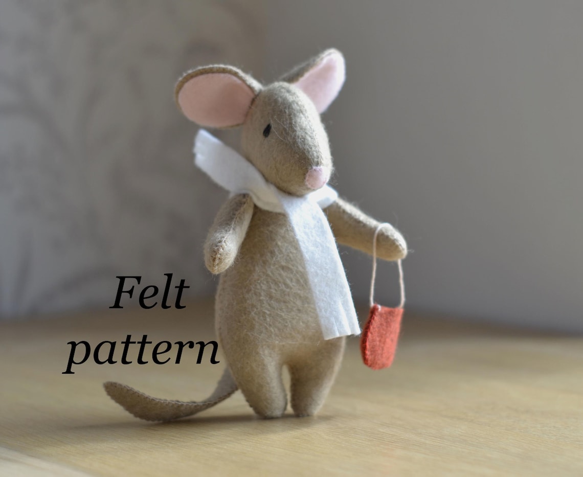 Felt Mouse Sewing Pattern : Mini Mice Tutorial - Etsy UK