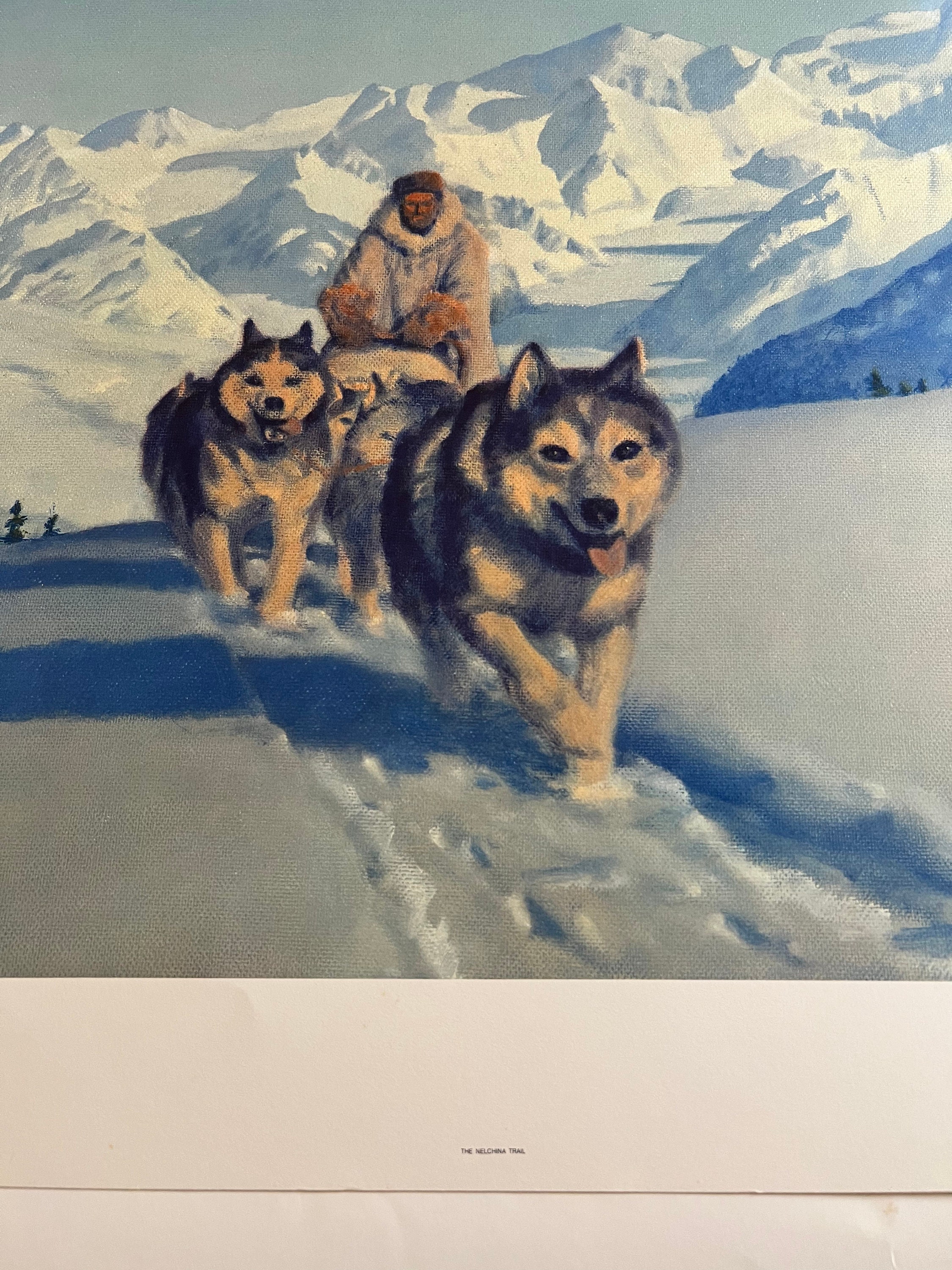 Fred Machetanz "nelchina Trail" / Alaska Dog Sled Team / Alaskan Dog ...