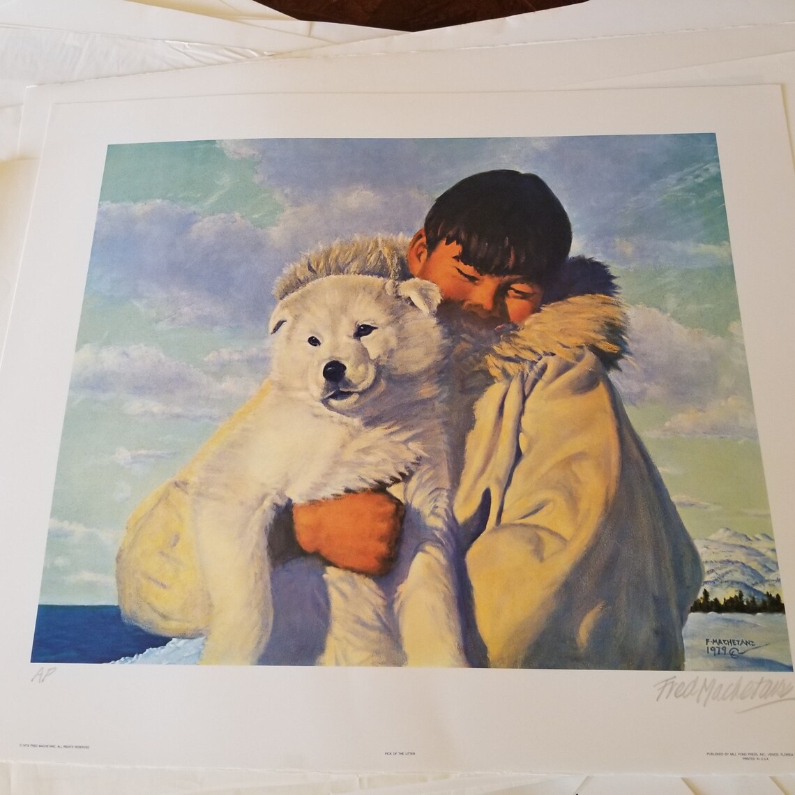 Fred Machetanz decision on the Ice Field Signed - Etsy