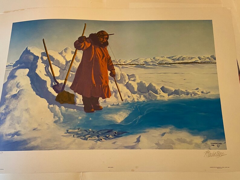 Fred Machetanz decision on the Ice Field Signed - Etsy