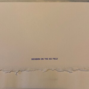 Fred Machetanz "decision on the Ice Field" Signed Lithograph - Alaskan ...