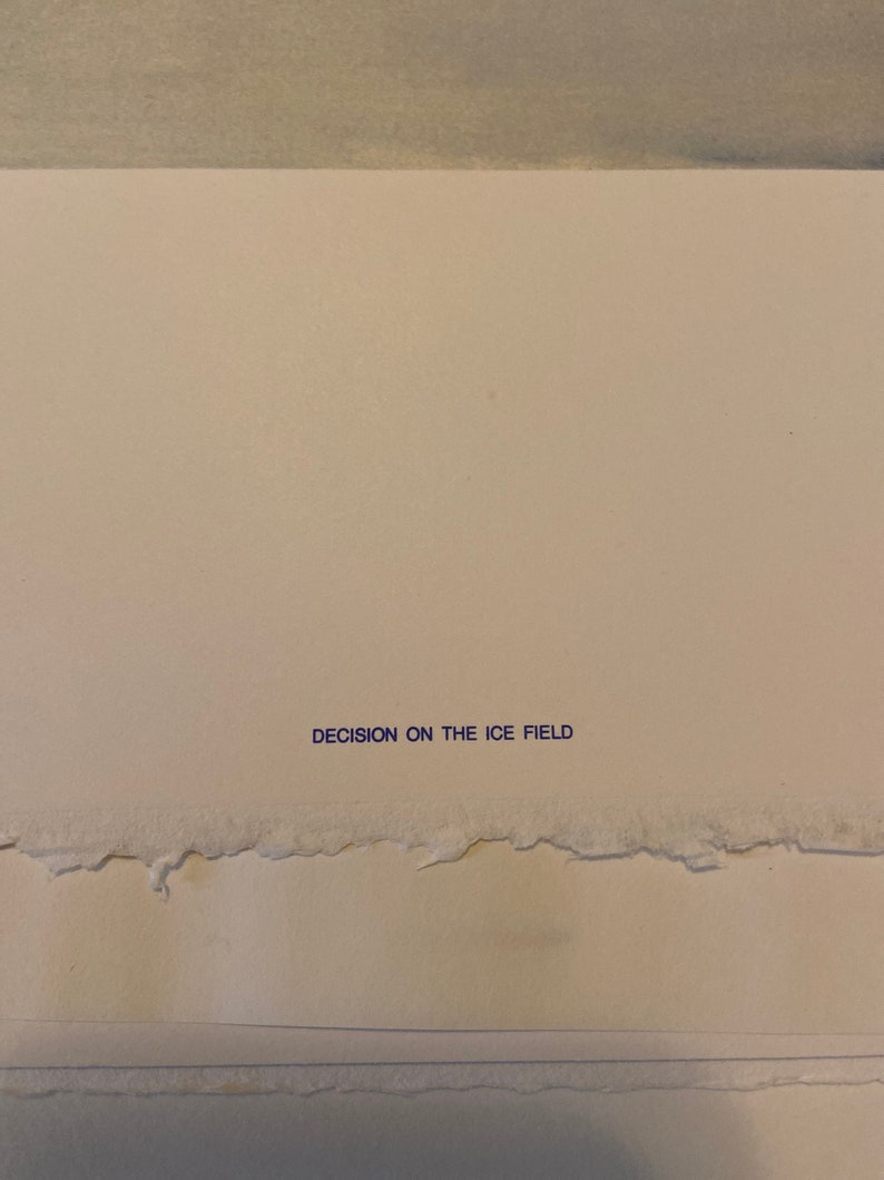 Fred Machetanz decision on the Ice Field Signed - Etsy
