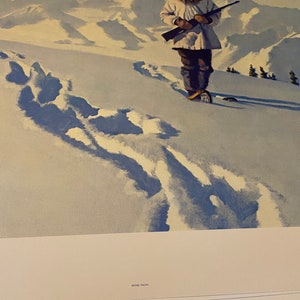 Fred Machetanz "decision on the Ice Field" Signed Lithograph - Alaskan ...