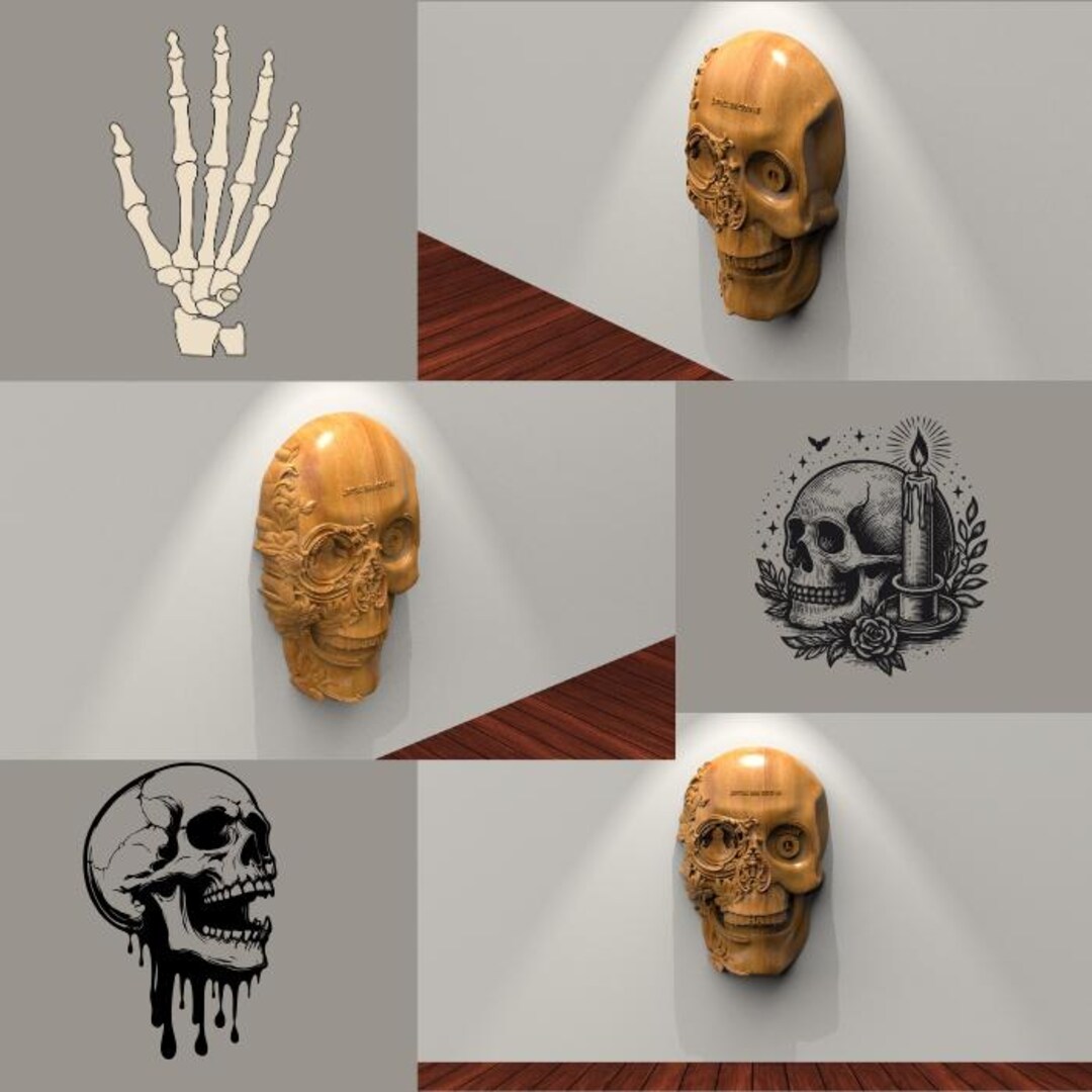 Skull 3D Model STL File for Printing – Realistic Human Skull Decor - Etsy