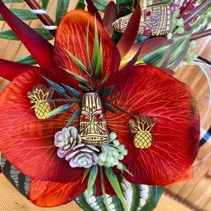 Tiki Swizzle Stick Hala Kahiki Mini Half Crown Sloth Love Punk Dapper ...