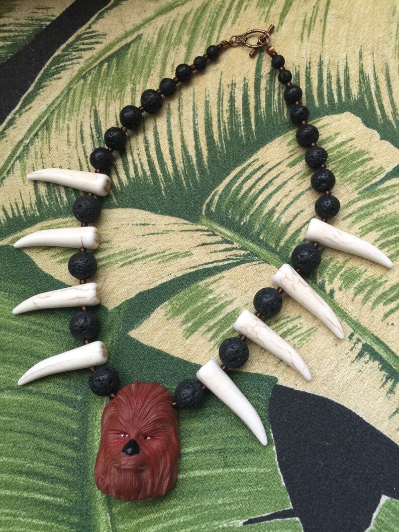 Primitive Chewbacca Star Wars Necklace Tiki Oasis VLV Pinup | Etsy