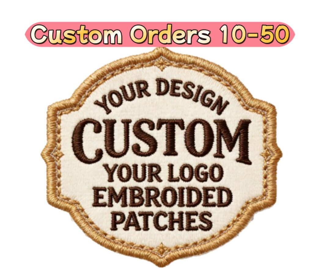 Logo Embroidery Badges Bulk Order for Brands Teams Apparel - Etsy