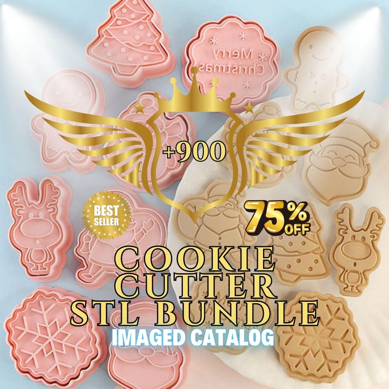 900+ Cookie Cutter STL Mega Pack | Baking Shapes 3D Print Files - Etsy
