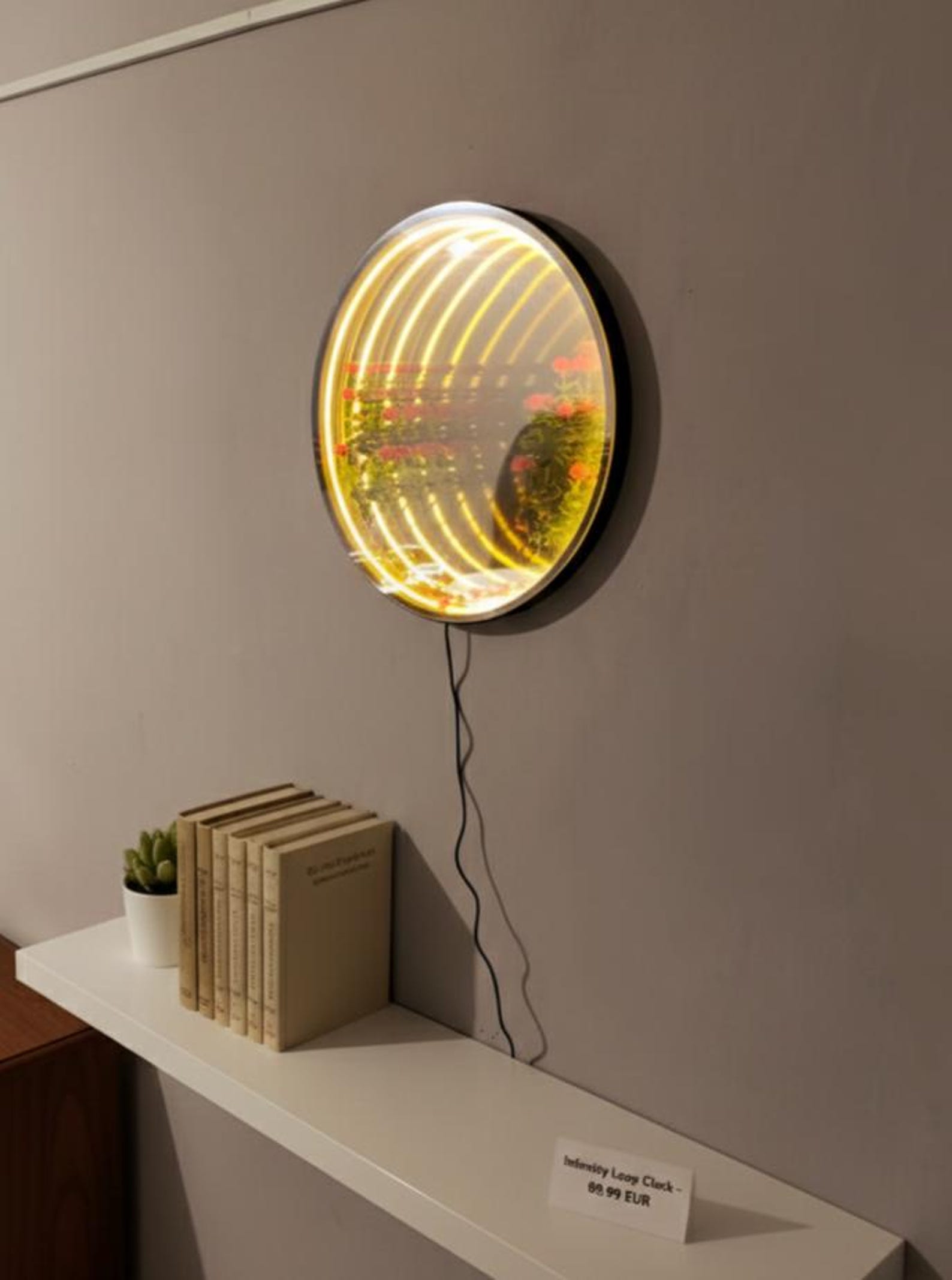 Flower İnfinity Mirror,led Wall Decor,led İnfinity Mirror - Etsy