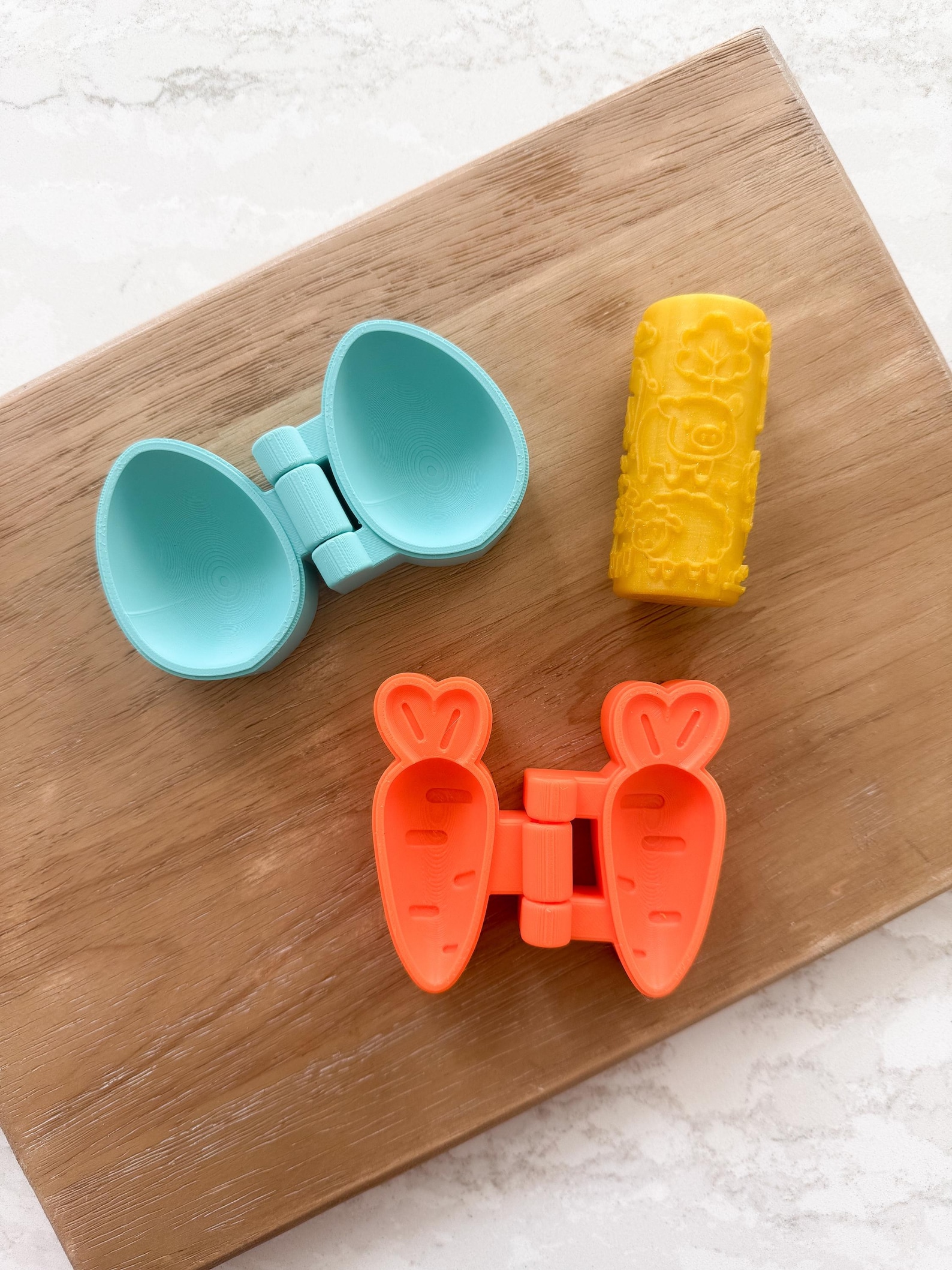 Carrot | Egg Mold - Farm Animals Texture Roller - Etsy
