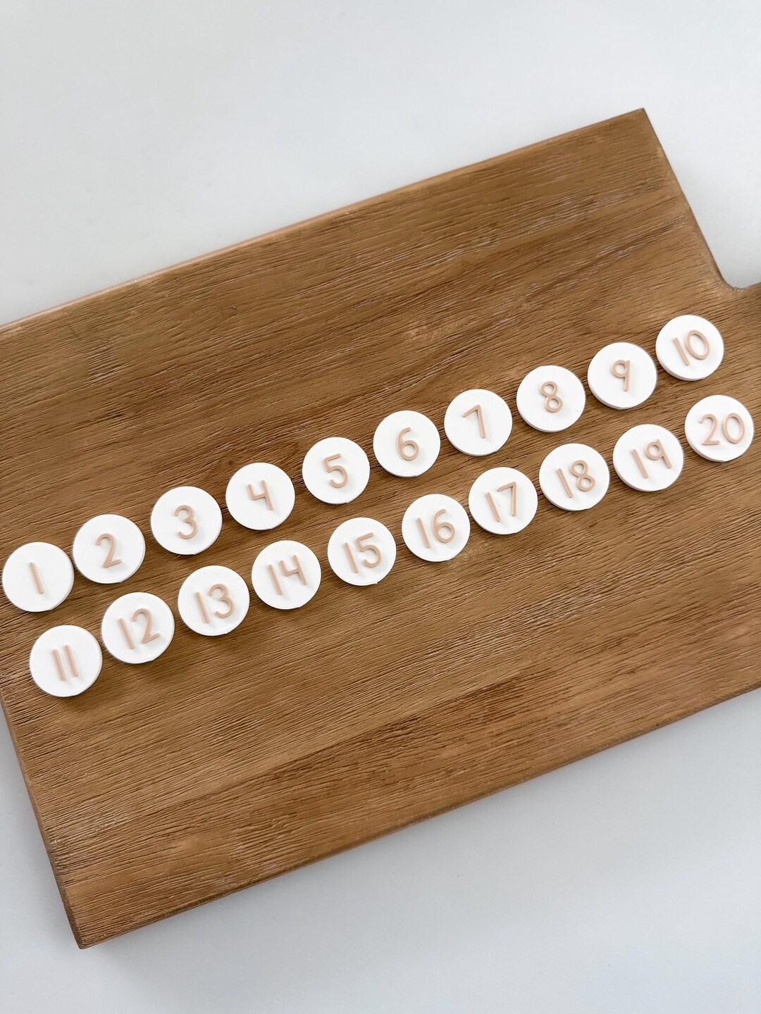 Mini Counting Number Discs - Preschool Math - Counting - Etsy