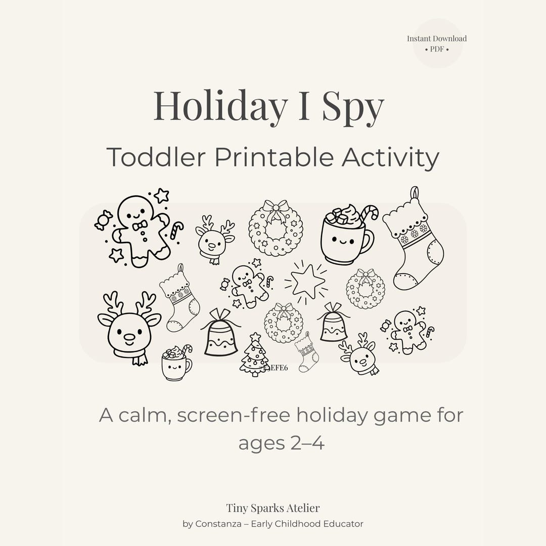 Holiday I Spy Printable | Toddler Christmas Activity (PDF) - Etsy