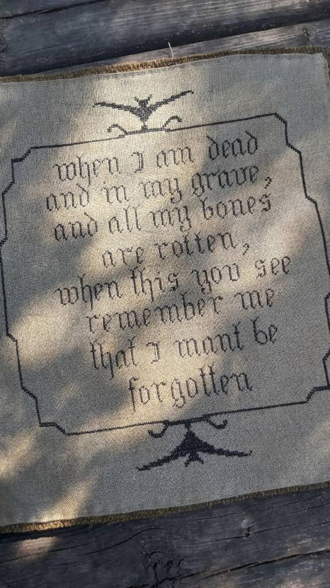 My Rotten Bones Cross Stitch Sampler PATTERN - Etsy