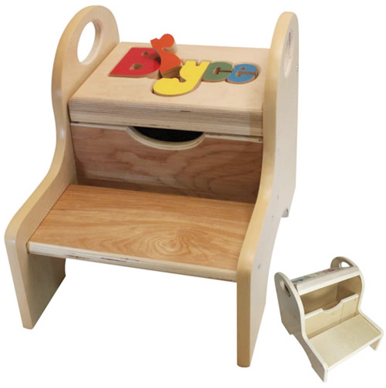 Premium Name Puzzle Stool free Shipping - Etsy