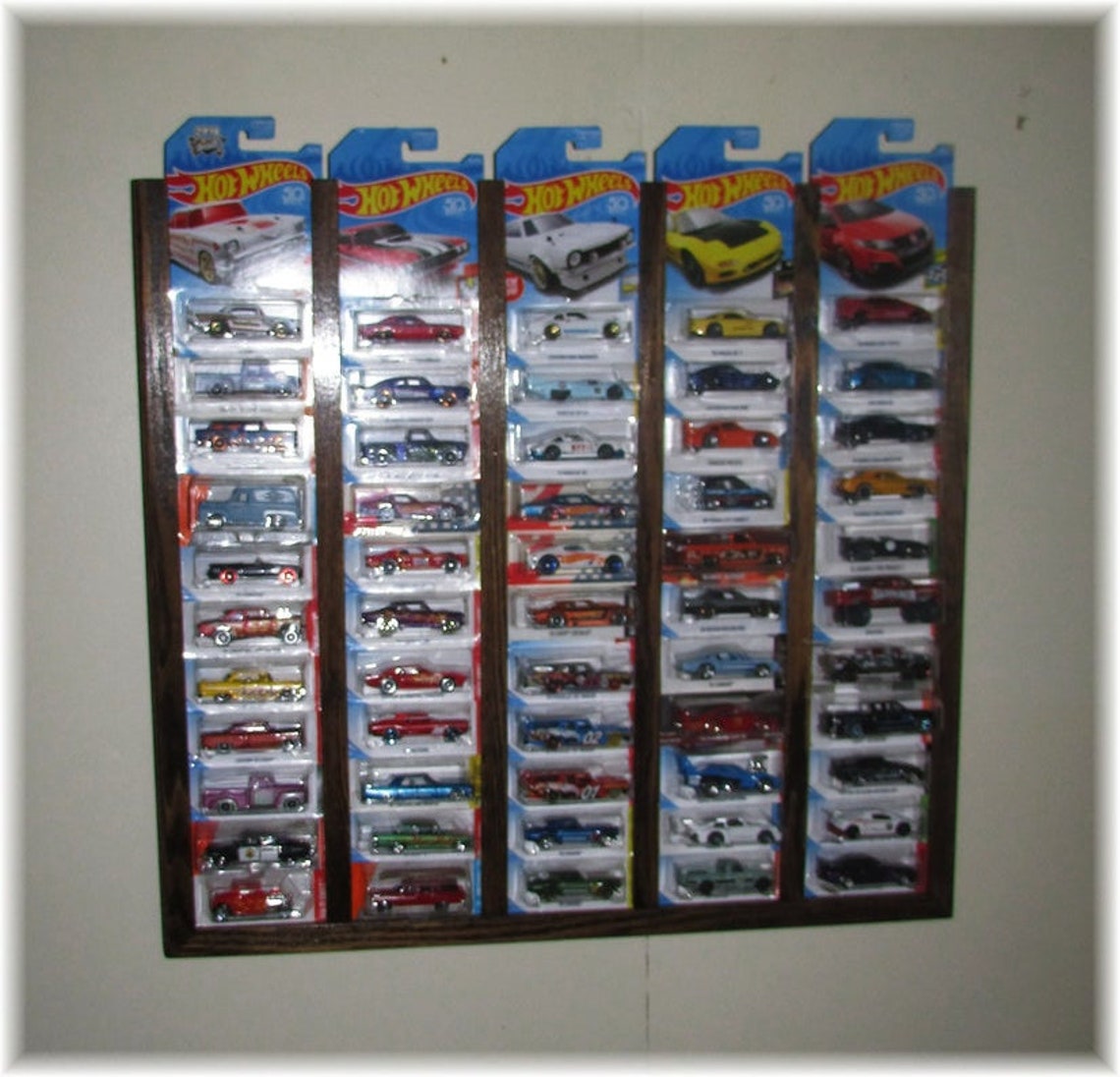 Unopened 1/64 Scale Die-cast Cars Oak Display Rack - Etsy