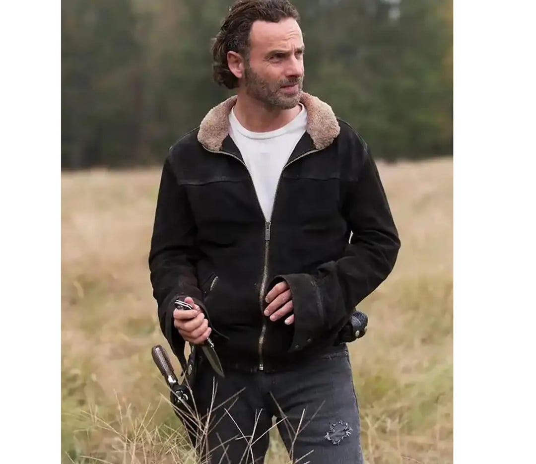 Rick Grimes Jacket the Walking Suede Leather Dead Inspired Brown ...