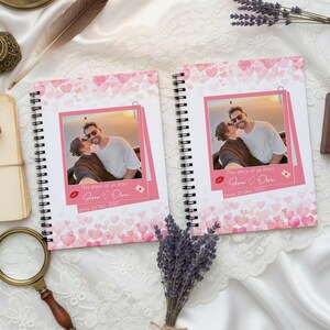 Personalized Couples Photo Notebook, Custom Love Story Journal With ...