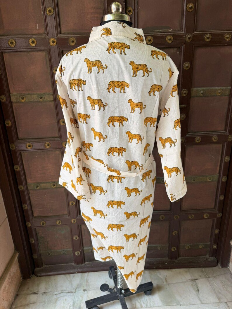Cotton Kimono Robes Dressing Gown, Block Print Bridesmaid, Summer ...