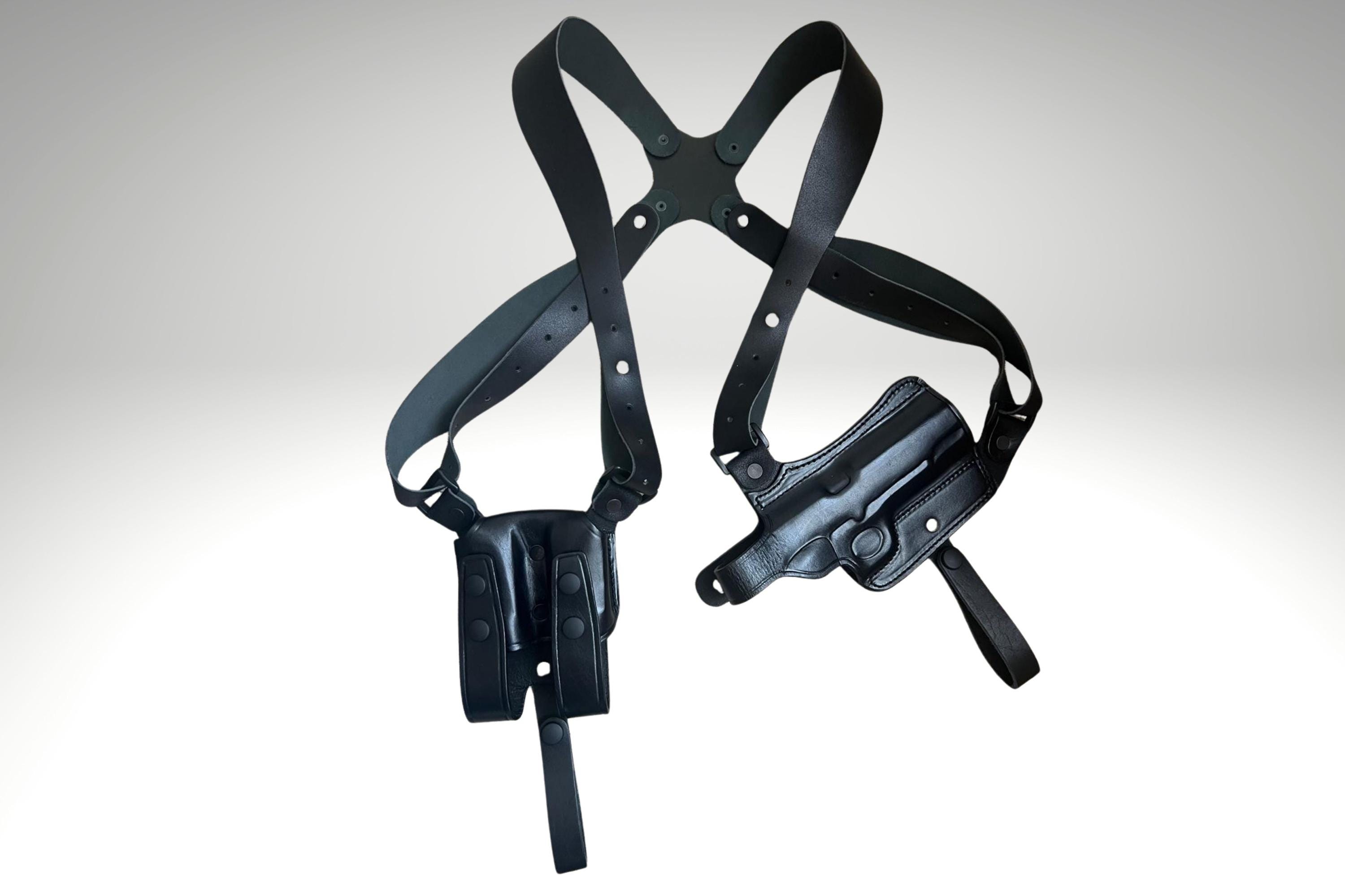 1911 Colt Miami Vice Shoulder Holster Handmade Leather Vertical Double ...