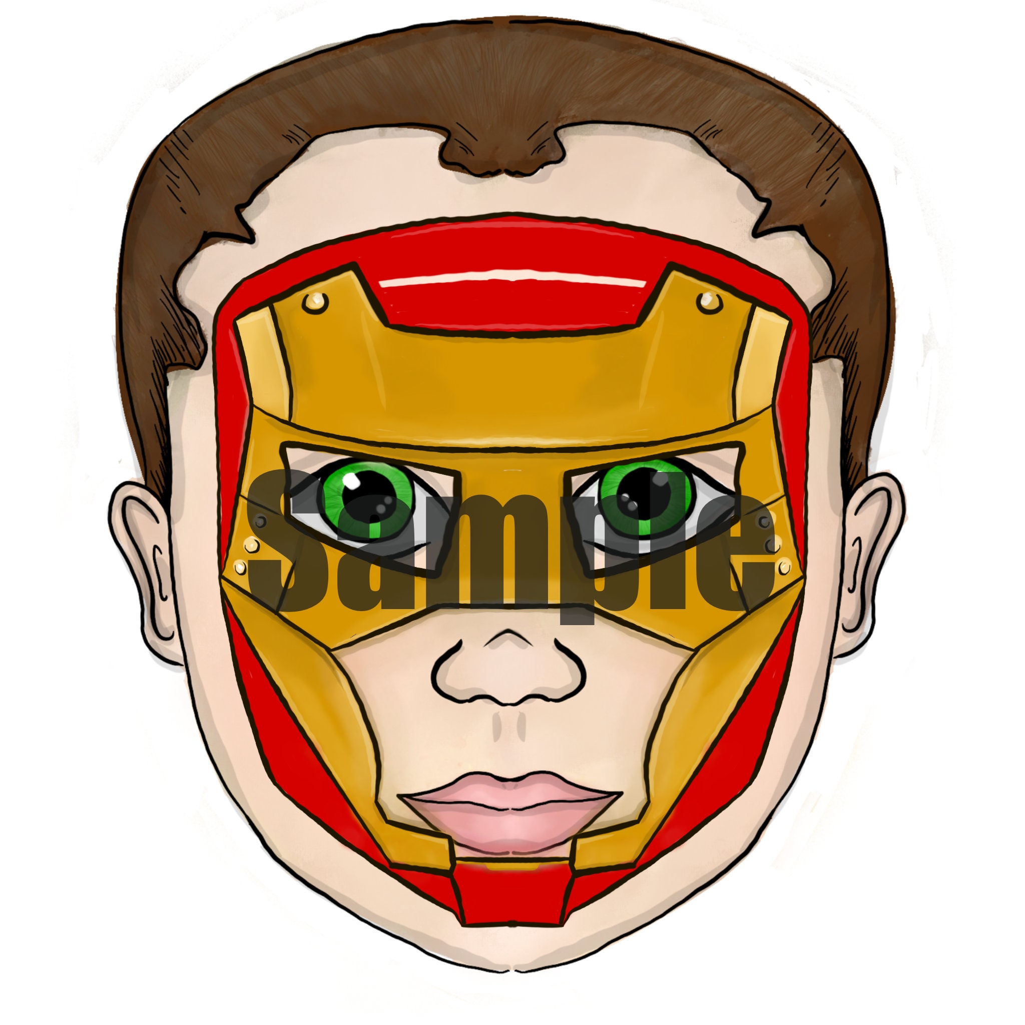 Superhero Face Painting Board - Etsy