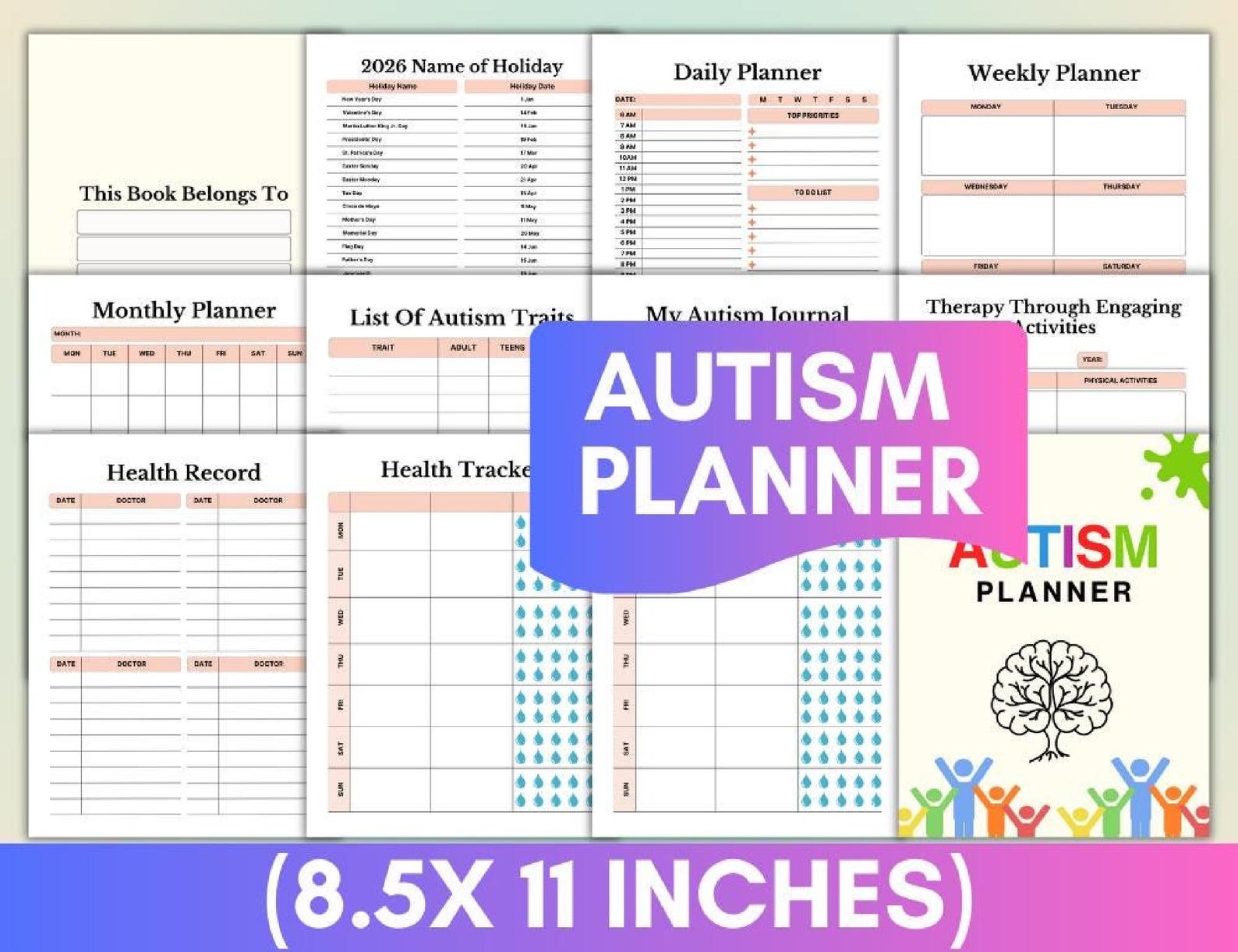 Autism Reward Chart Printable: Visual Daily Routine & Behavior ...