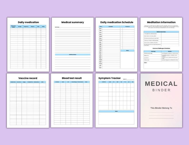 Chronic Illness Medical Binder 2026: Editable Health Records Organizer ...