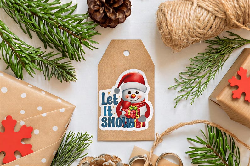 Printable Christmas Sticker Bundle | Digital Holiday Sticker Pack ...