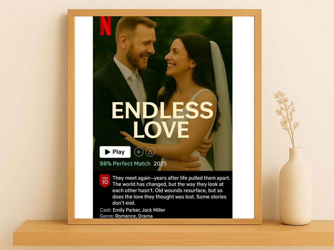 Custom Netflix Poster – Personalized Movie Portrait Art (digital File ...