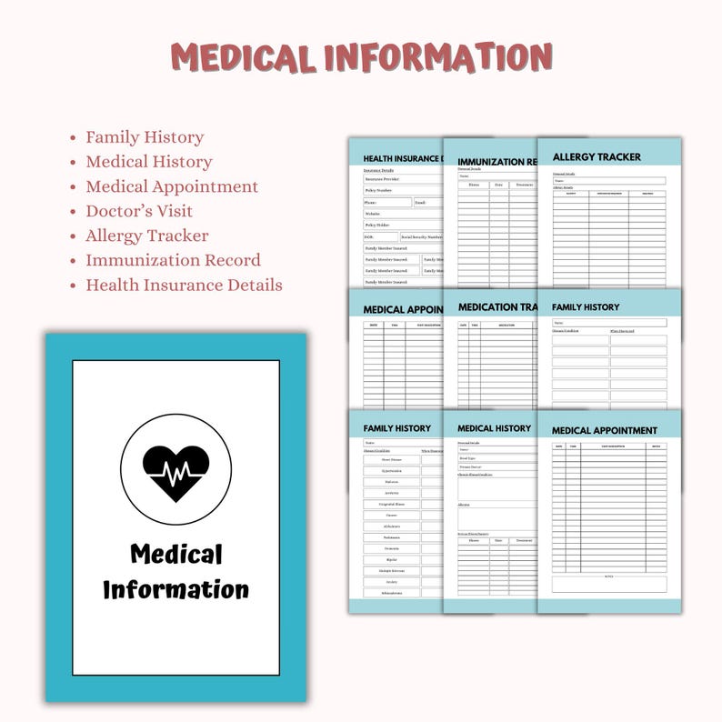 Just in Case Binder Printable Emergency Binder Fillable PDF What If ...