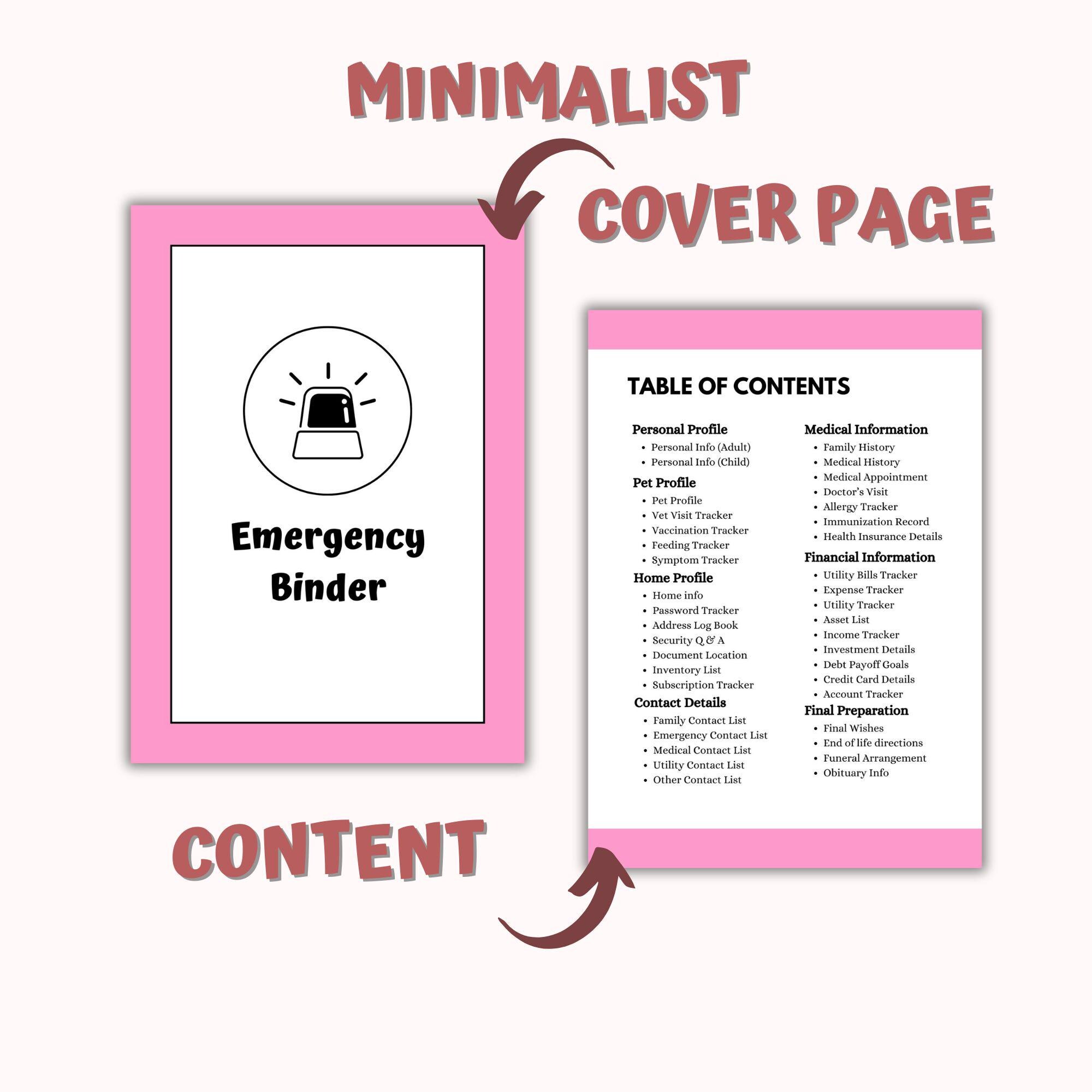 The Ultimate Just in Case Binder: an Emergency and End of Life Planner ...