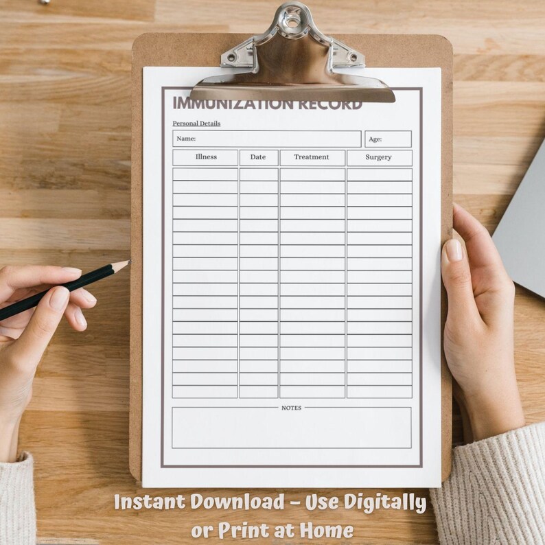 Medical Information Binder Printable: Personal Health Record PDF - Etsy