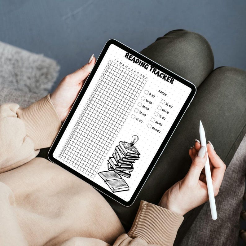 Monthly Reading Tracker Printable,daily Reading Habit Tracker Log ...