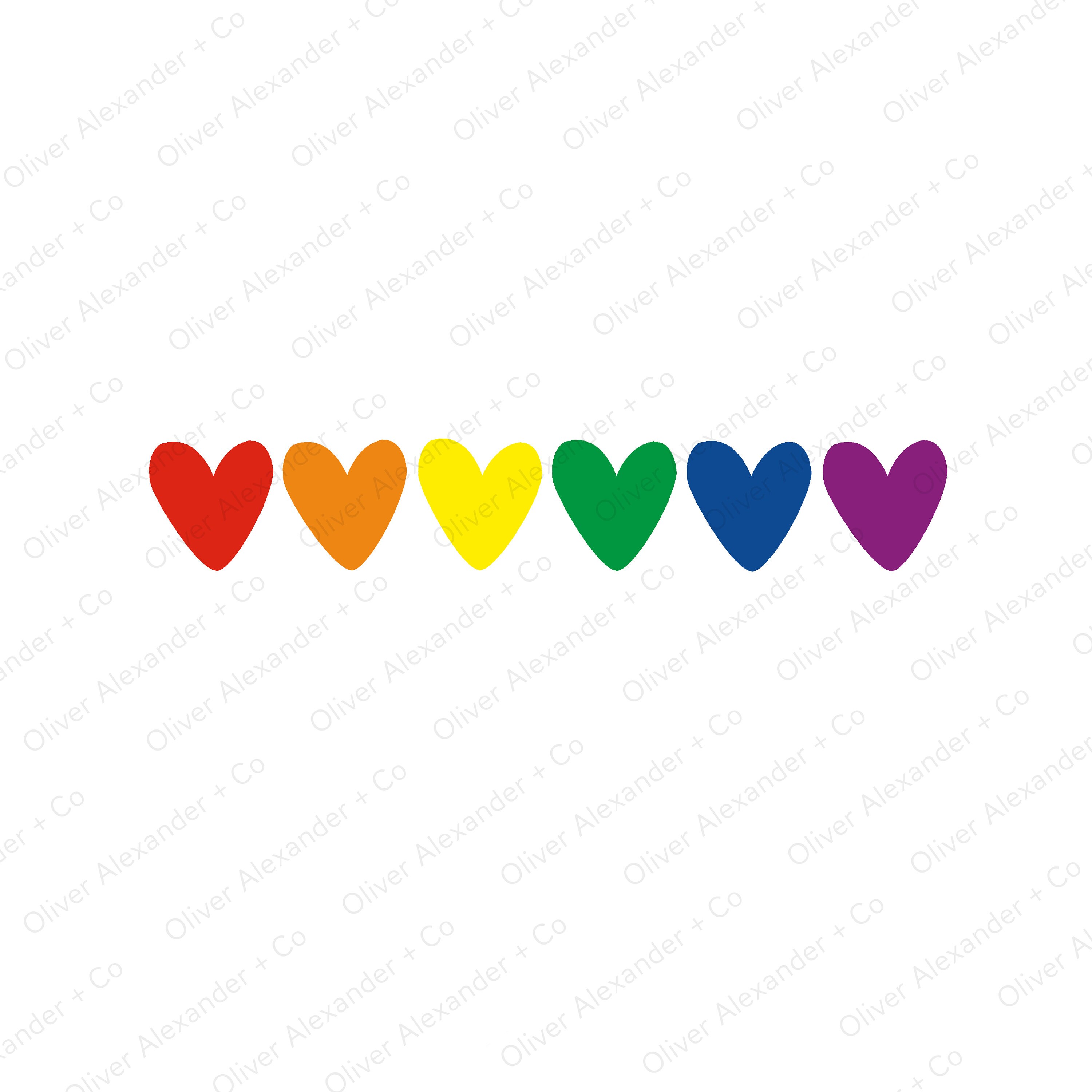 Rainbow Hearts SVG + PNG+ JPEG | Unity Svg, Rainbow Clip Art, Rainbow ...