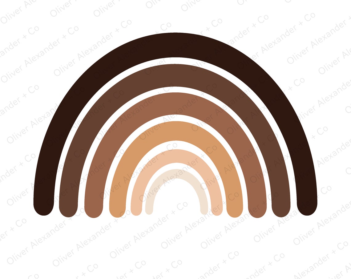 Skin Color Rainbow SVG + PNG | Unity Printable Instant Download - Etsy