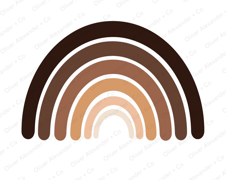 Skin Color Rainbow SVG + PNG | Unity Printable Instant Download - Etsy