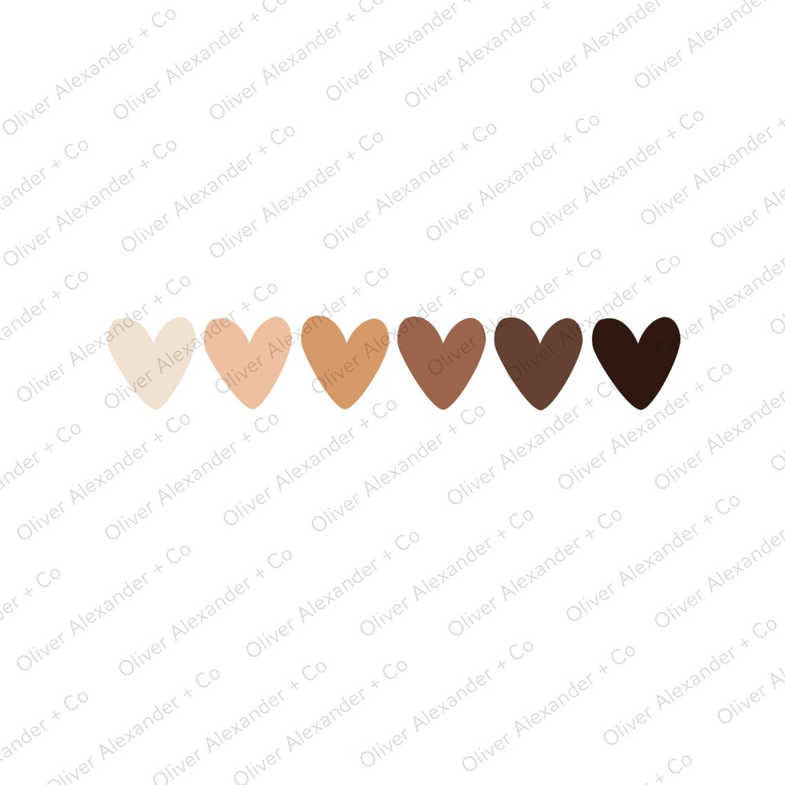 Skin Color Hearts SVG PNG JPEG Unity Svg Black Lives - Etsy