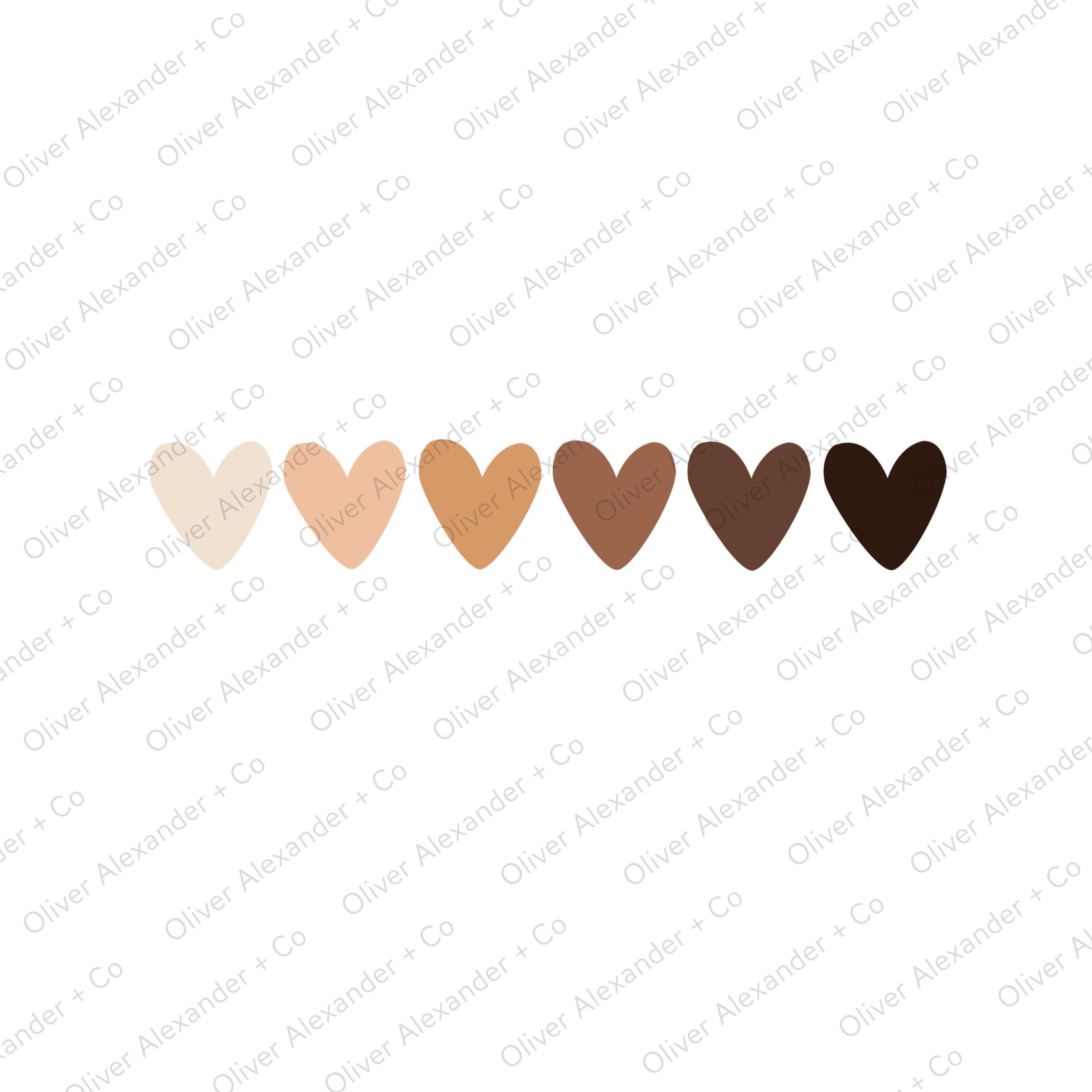 Skin Color Hearts SVG PNG JPEG Unity Svg Black Lives - Etsy UK