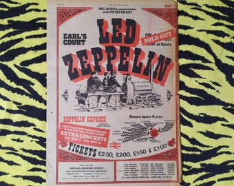 Original Led Zeppelin Poster - Etsy