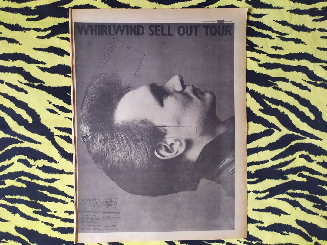 Original 1978 Whirlwind Advert/poster, Rare Vintage Poster "blowing up ...