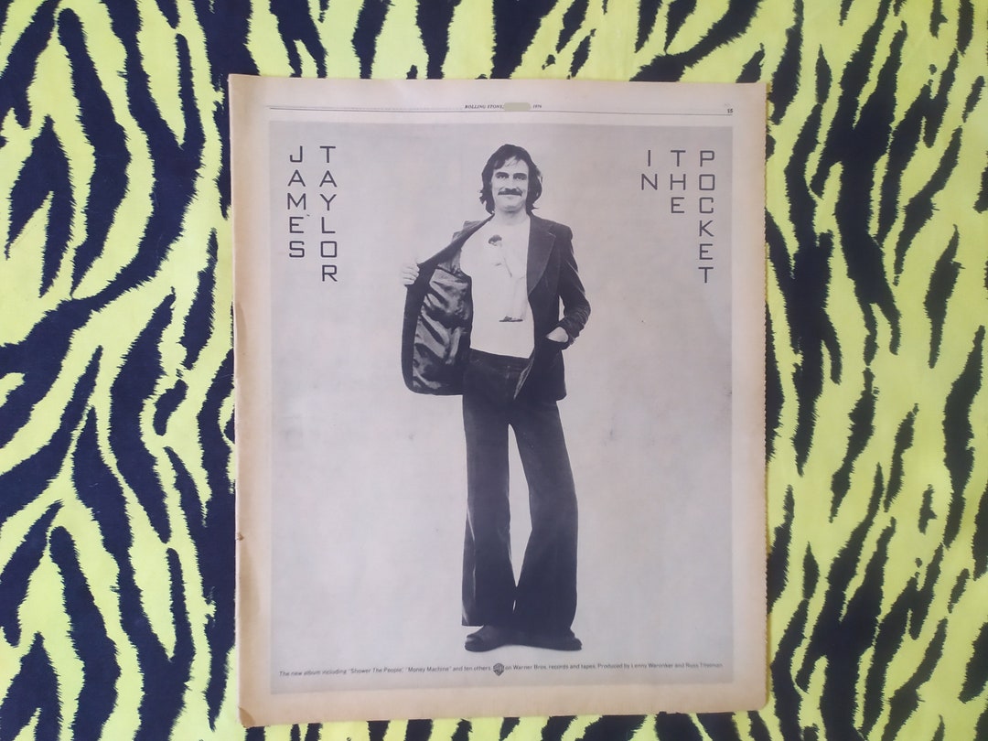 Original 1976 James Taylor Advert/poster, Rare Vintage Poster "in the ...