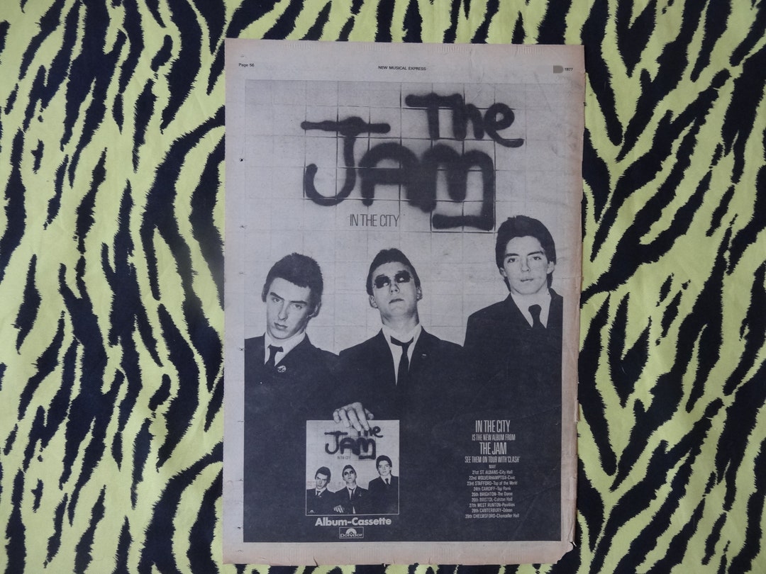 Original 1977 the Jam Tour Advert/poster, Rare Vintage Poster, the Jam ...