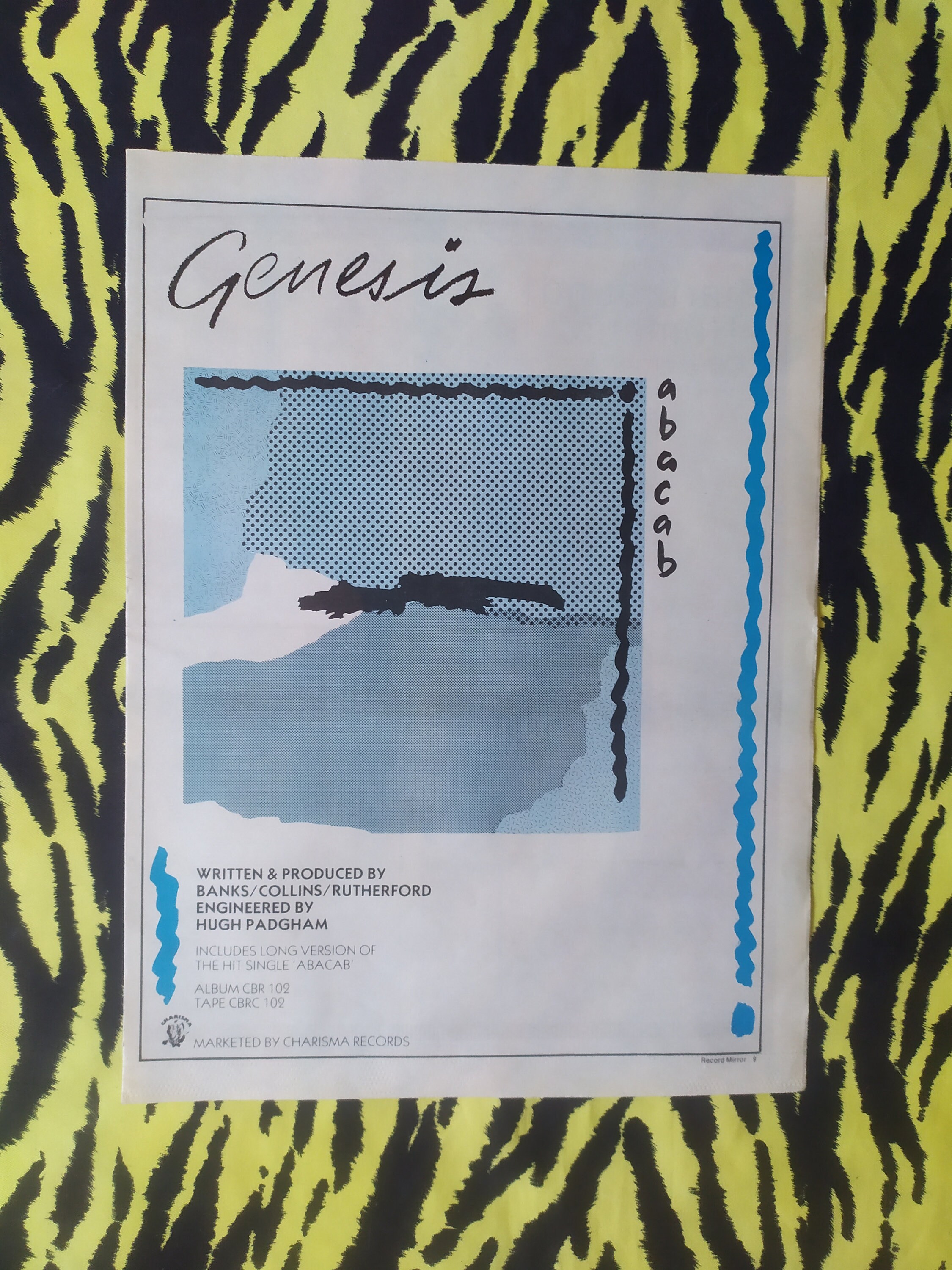 Original 1981 Genesis Advert/poster abacab Rare - Etsy