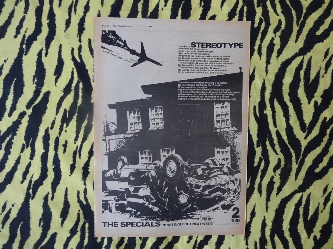 Original 1980 the Specials Advert/poster, Rare Vintage Poster ...