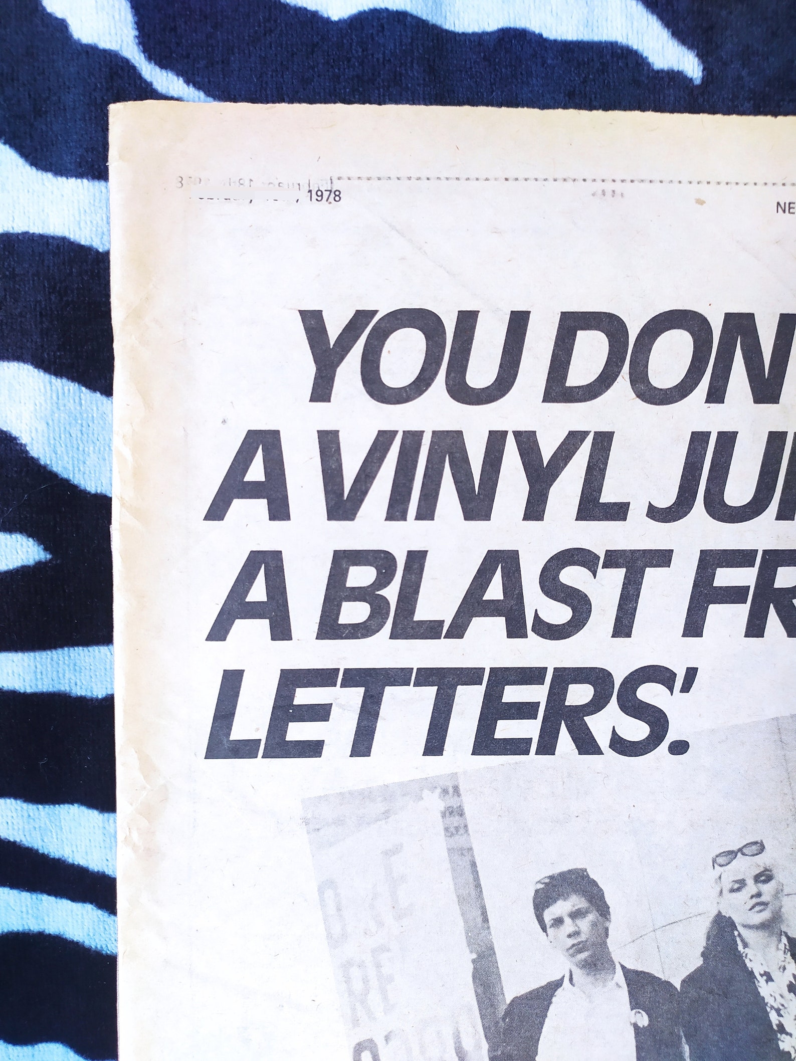 Original 1978 Blondie Advert/poster , Rare Vintage Poster "plastic ...