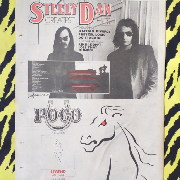 Steely Dan Poster - Etsy