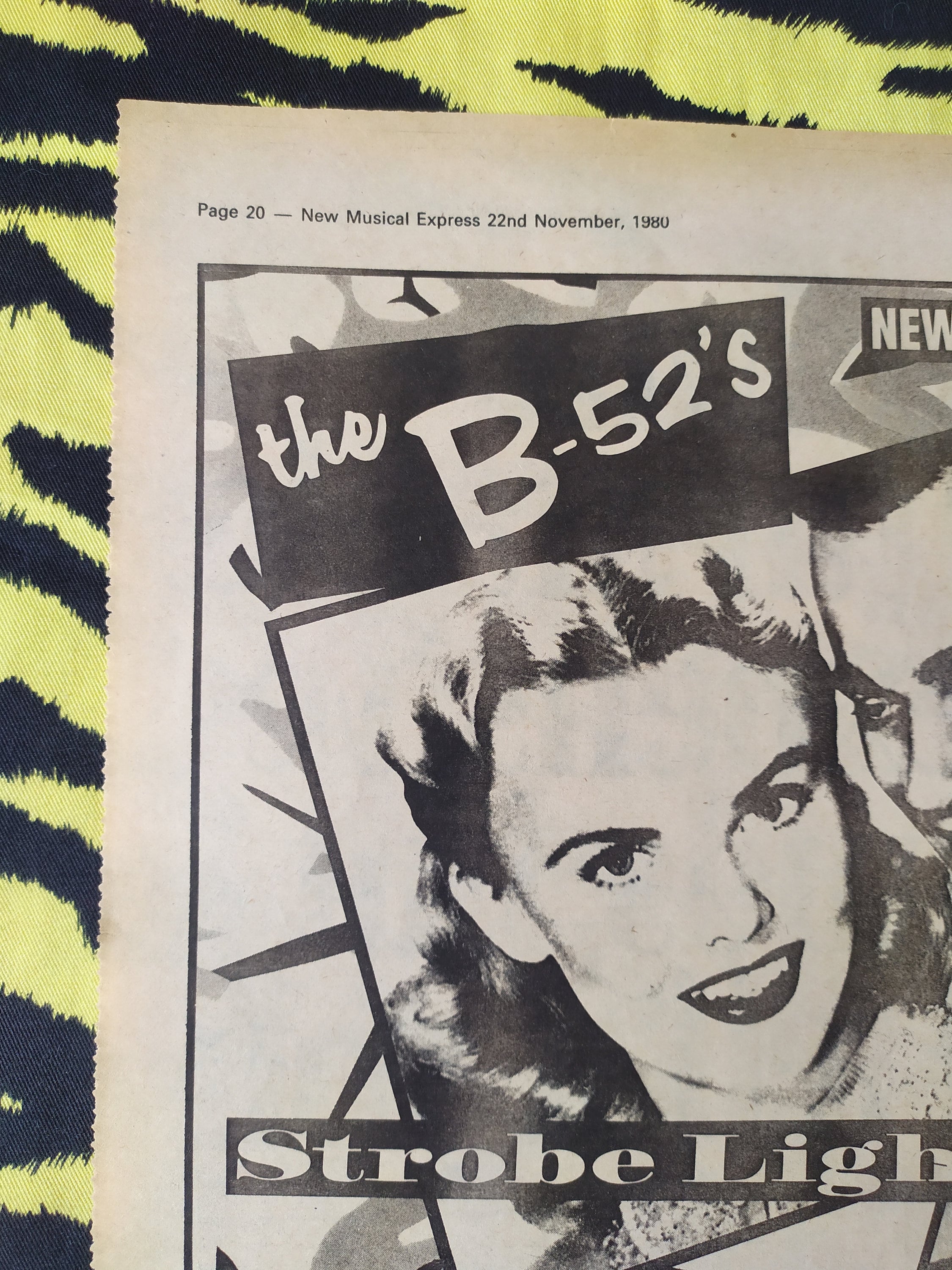 Original 1980 B-52s Advert/poster , Rare Vintage Poster on Tour Punk ...