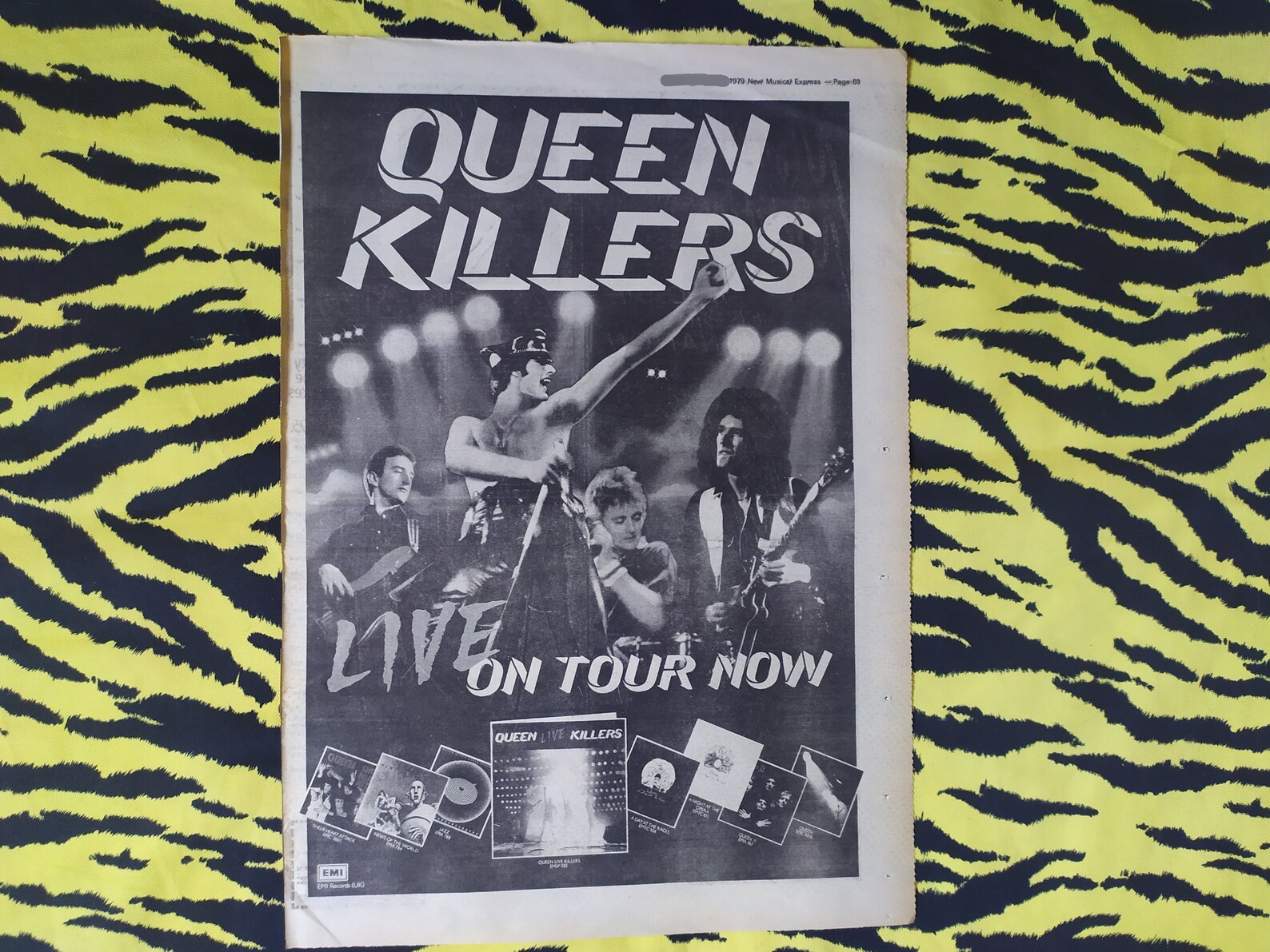 Original 1979 Queen on Tour Advert/poster, Rare Vintage Poster, Queen ...